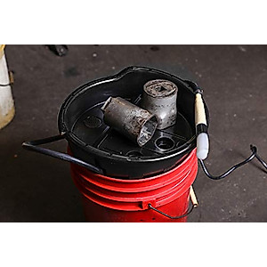 ARES 70922 - Portable Parts Washer - Easily Fits 5 Gallon Buckets - Degrease Small Parts and Tools