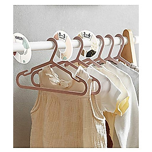 Baby Closet Size Dividers, Modern Graffiti pattern Unisex Nursery Closet Dividers, Closet Organizer, Nursery Decor & Baby Gift (Red)