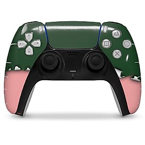 WraptorSkinz Skin Wrap compatible with Sony PS5 DualSense Controller Ripped Colors Green Pink (CONTROLLER NOT INCLUDED)