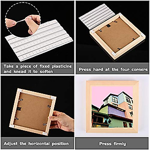 408 Pieces Removable Adhesive Poster Putty, Non-Toxic Mounting Putty Reusable Wall Safe Tack Putty, Multipurpose Adhesive Mounting Tacky Putty for Hanging Pictures Poster and Museum Art Photography