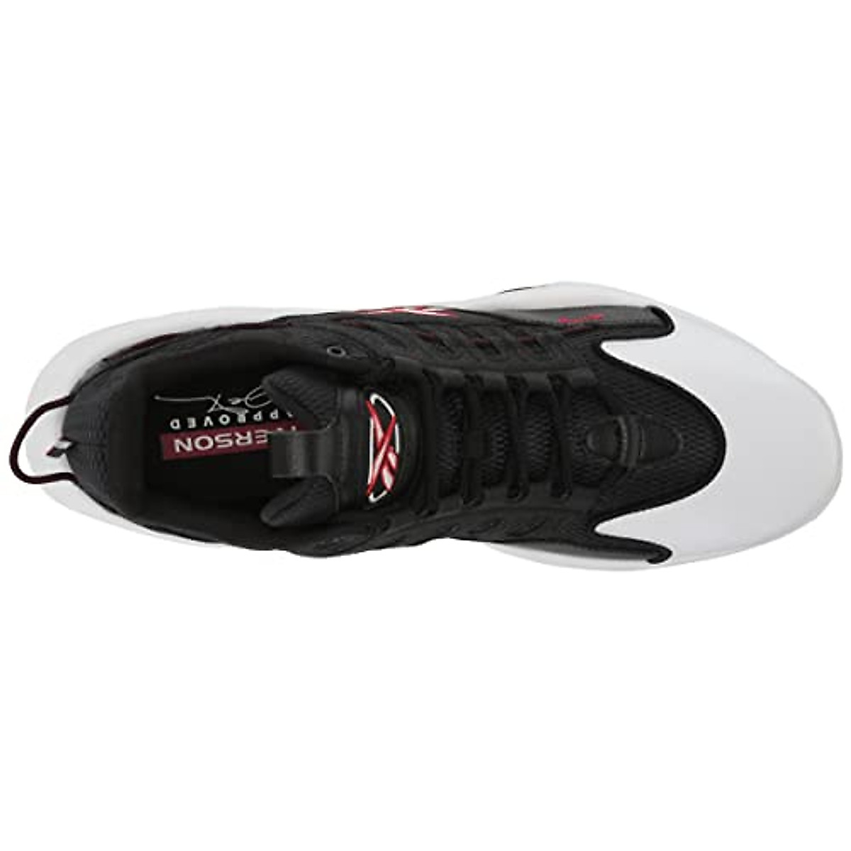 Reebok Unisex Solution Mid Basketball Shoe, Black/White/Vector Red, 11 US Men