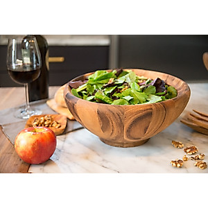 Ironwood Gourmet Large Salinas Standard Salad Bowl, Acacia Wood