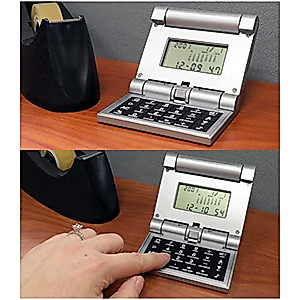 Sweda Travel Alarm Clock, World Time, Timer, Calendar, Calculator, Memory, WC38.