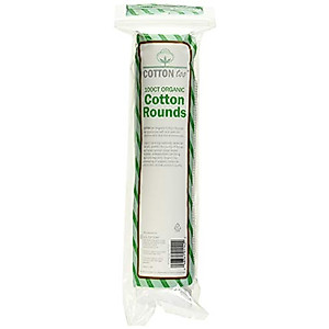 Cotton Too 100 Count Cotton Cosmetic Rounds, Organic, 6 Pack
