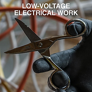 Klein Tools ERROR:#NAME? 2100-7 Electrician's Scissors, Nickel Plated