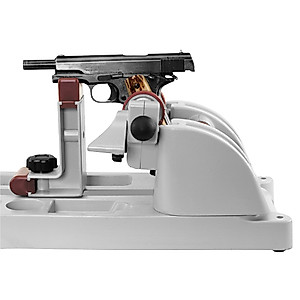 Tipton Best Gun Vise with Secure Adjustable Cradle, Storage Compartments for Cleaning, Gunsmithing and Firearm Maintenance, Red/Grey