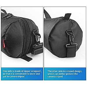 HEMMOTOP Tripod Carrying Case Bag 39x7x7in/100x18x18cm Heavy Duty with and Shoulder Strap Padded Carrying Bag for Light Stands, Boom Stand,Tripod,Mic Stand and Tent Pole