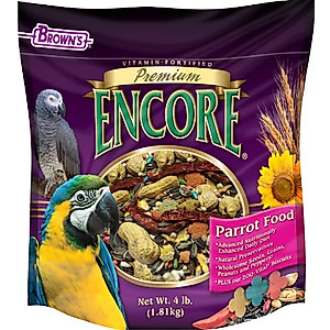 F.M. Brown'S Encore Parrot Food, 4-Pound