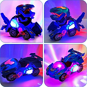 Transformer Toys for 3 4 5 Year Old Boys, Dinosaur Toys for 3-6 Year Old Boys Toys Dinosaurs Toy Car，Christmas Birthday，Dino Toy Cars Birthday Gifts for Toddlers Boys Girls