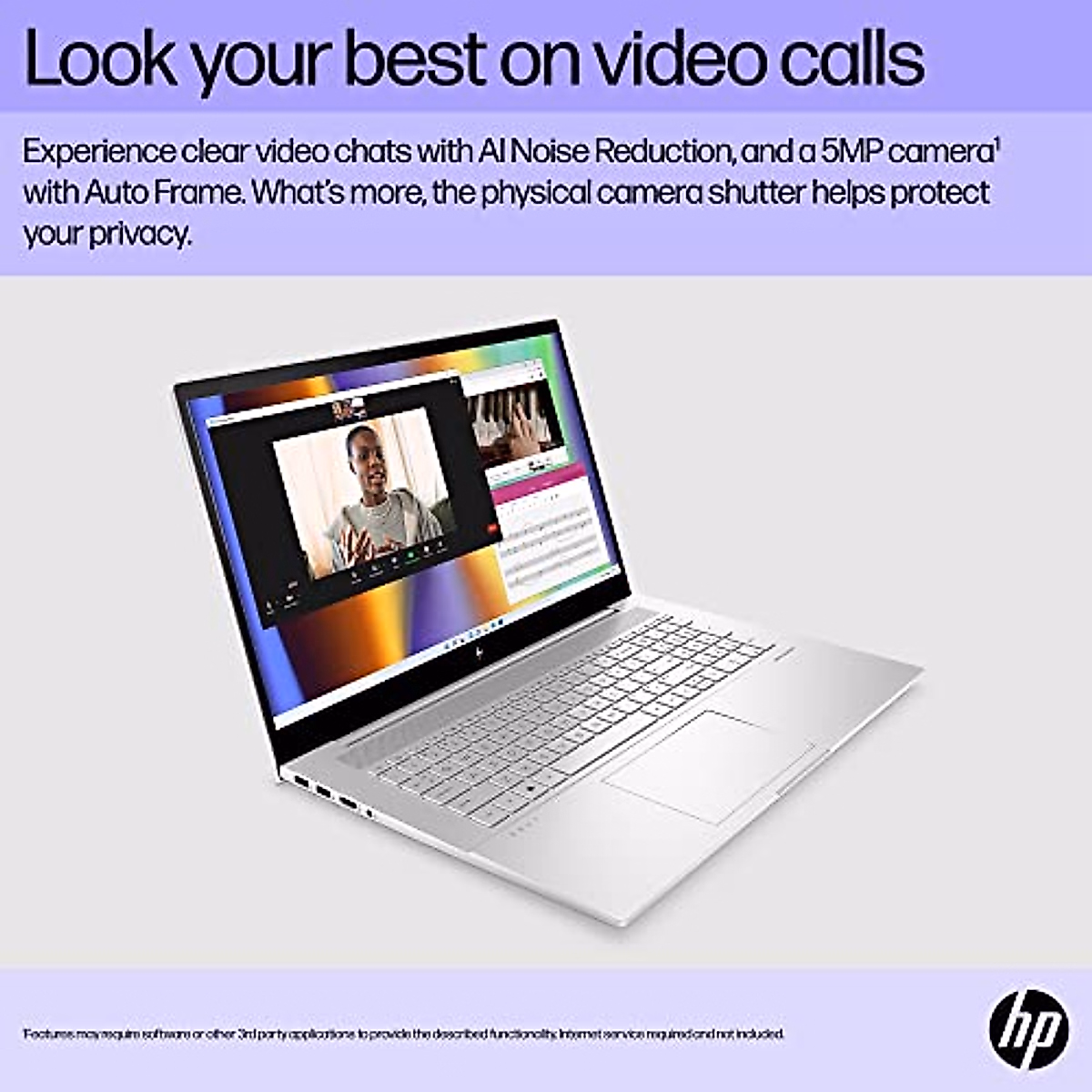 HP Envy Laptop, 17.3" Full HD Touchscreen, 12th Gen Intel Core i7-1260P, 16GB RAM, 512GB PCIe SSD, IR Camera, Backlit Keyboard, HDMI, Wi-Fi 6, Windows 11 Home, Silver