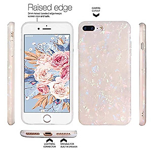 J.west iPhone 8 Plus Case/iPhone 7 Plus Case, Cute Ultra Thin [Tinfoil Series] Macaron Color Bling Lightweight Soft TPU Case Cover for iPhone 7 Plus / 8 Plus (Colorful)