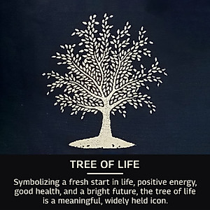 Canvas Crossbody Bag, Hippie Purse Handbag For Women, Top Zip Closure & Pockets, Adjustable and Removable Strap, 9 ½”W x 12”H