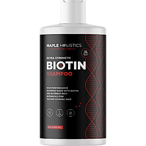 Extra Strength Biotin Shampoo and Conditioner - Volumizing Shampoo and Conditioner Set for Dry Damaged Hair - Moisturizing Biotin Collagen Hair Conditioner and Sulfate Free Shampoo for Thinning Hair