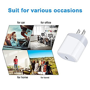 USB C Samsung Charger Box for Galaxy A14 5G/A23 5G/A54/A34/A13/A53/S23+/A32/Z Fold 4/S21FE/A03s/S22/A04S,Pixel 7 Pro/6a/5,iPhone 14/13 Pro Max/12/11/SE,Android Phone Charger Type C Fast Charging Block
