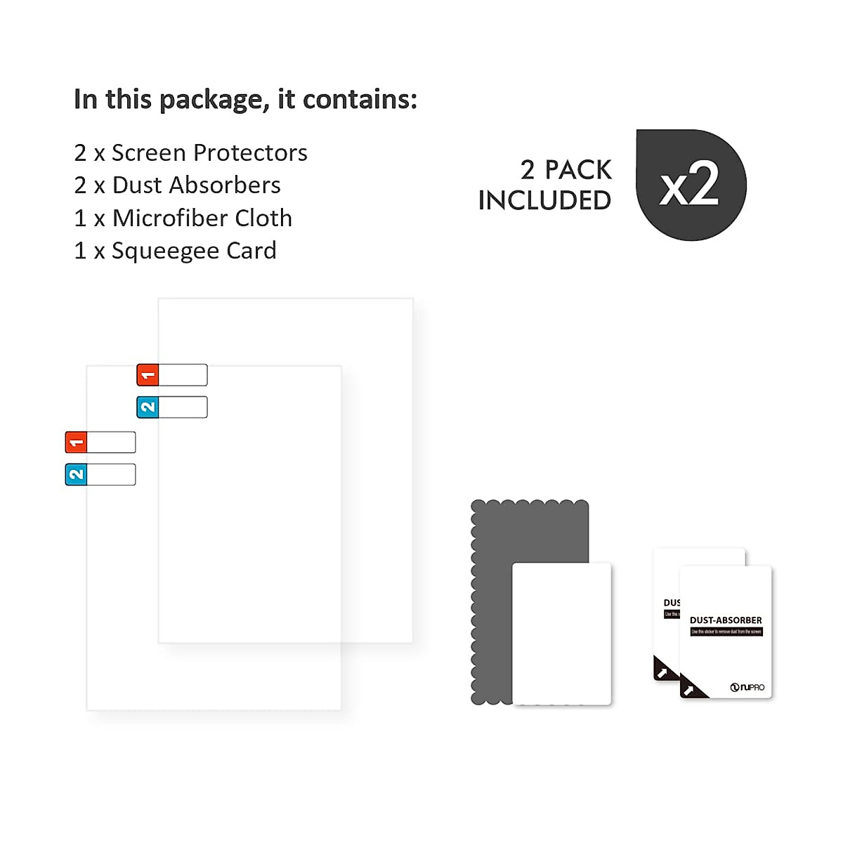 NuPro Anti-Glare Screen Protector (2 Pack), for Kindle (2022 Release)