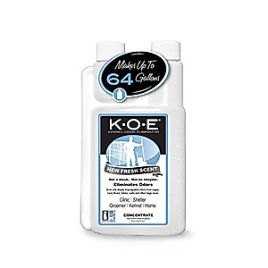 Thornell Kennel Odor Eliminator Concentrate – K.O.E. Odor Eliminator for Strong Odor for Cages, Runs & More – Pet Odor Eliminator for Home & Kennel w/Safe, Non-Enzymatic Formula (Fresh Scent, 16 oz)