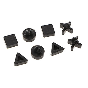 New 8 Pcs Non-Slip Silicone Rubber Bottom Feet Pad Set Part Replacement for PS4 Pro Game Console