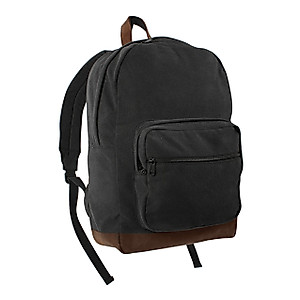 Rothco Canvas Teardrop Pack-Black W/Leather Accent