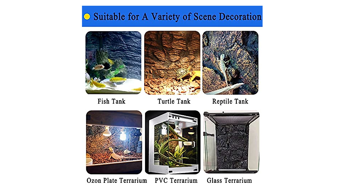 Hamiledyi Rock Terrarium Background Reptile Tank Backgrounds Snake ...