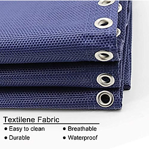 Gravity Chair Replacement Fabric with Bungee Cord Kit, Repair Cloth with Lace for Anti-Gravity Lounge, Mesh Part for Patio Sling Folding Recliner Couch Outdoor Pool Lawn