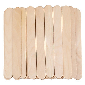 Hedume 600 Pack Large Wide Wax Sticks, Wood Wax Spatula Applicator, Body Hair Removal Craft Sticks Applicator Spatula