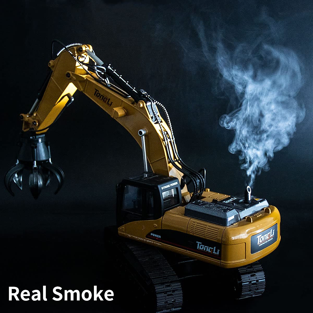 Huina RC Excavator for adults1580 Hobby Remote Control V4 Full Metal RC Excavator Adult huina 580 Construction Vehicle Professional Remote Control Tractor (Default)