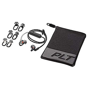 Plantronics BackBeat FIT 305 Sweatproof Sport Earbuds, Wireless Headphones, Black/Grey (Renewed)