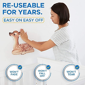 Woodland Nursery Decor, Woodland Animals Baby Nursery Wall Decor Decals Set for Kids Room Decor, Perfect Baby Girl Gifts & Baby Boy Gifts, Gender Neutral Wall Stickers, New Mom Baby Shower Gifts