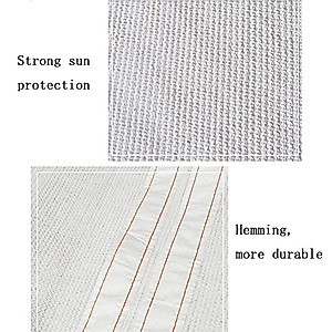 GZHENH- Shade Cloth Shading net , Succulents Fence Privacy Screen Breathable Metal Hole Easy to Hang Shade Sunscreen Balcony Insulation, 22 Sizes (Color : White, Size : 2x2m)