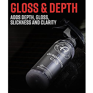 Adam's Graphene CS3 (16oz) - Graphene Waterless Wash Ceramic Spray Coating Detail Spray | High Gloss Car Wash Cleaning Spray for Car Detailing | RV Boat Motorcycle