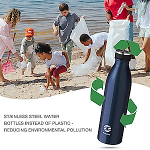 Fjbottle Stainless Steel Insulated Water Bottles -34oz/1000ml Sports Water Bottle Keep Carbonated Drink Cold 24H and Hot 12H for kids,Women,Men Leisure Home Water Bottles