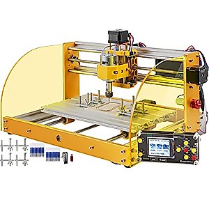 VEVOR CNC Router Machine, 3018-PRO w/GRBL Offline Control, Limit Switches & Emergency-Stop, PCB PVC Wood leather Engraving Machine, Dustproof Safe Acrylic Baffle, XYZ Working Area 300 x 180 x 45mm