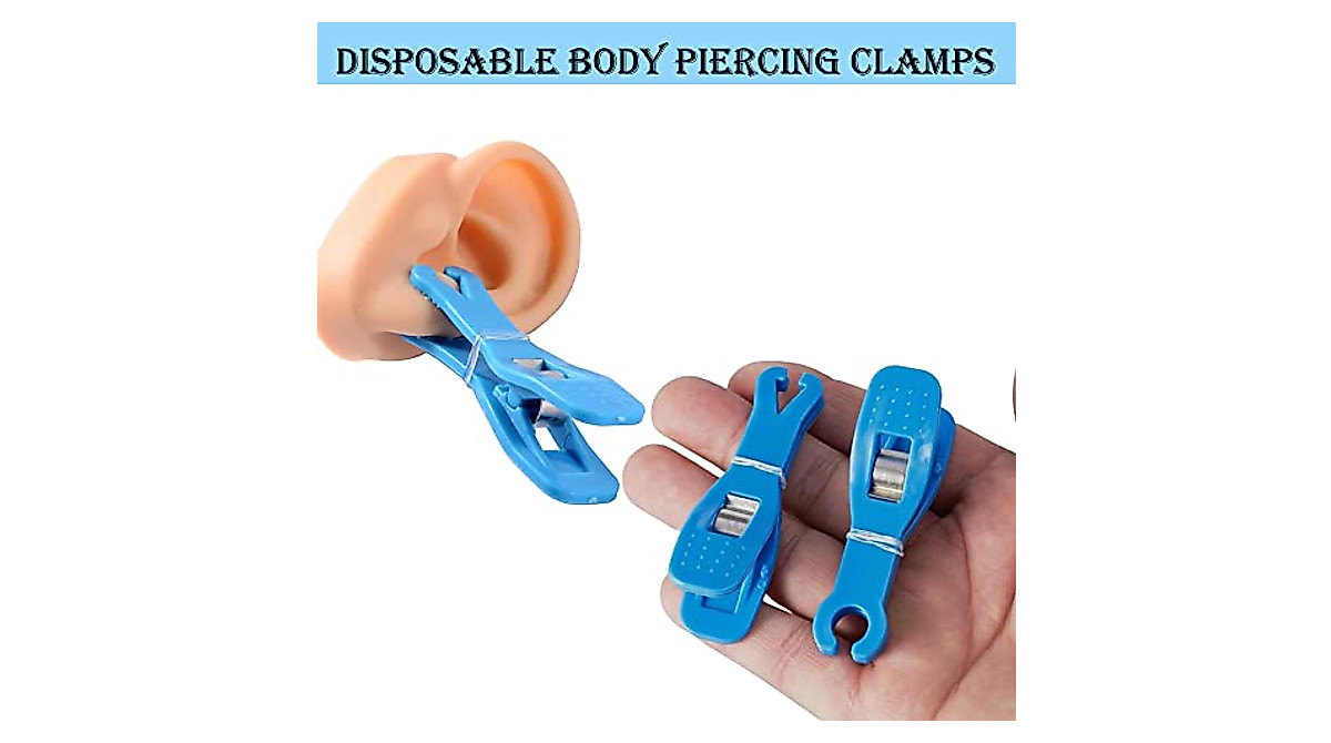 10 Pcs Body Piercing Clamps, Disposable Piercing Needle Clamps Slot ...