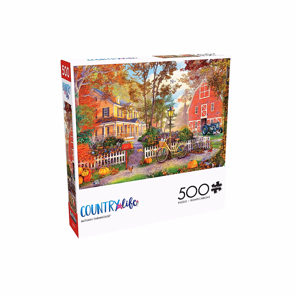 Buffalo Games - Country Life - Autumn Farmhouse - 500 Piece Jigsaw Puzzle