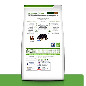 Hill's Prescription Diet Metabolic + Mobility, Weight + j/d Joint Care Chicken Flavor Dry Dog Food, Veterinary Diet, 24 lb. Bag