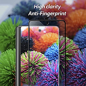 Whitestone 2PACK EZ GLASS Screen Protector for Galaxy Z Fold 3 2021, Full Coverage Tempered Glass Shield [Easy Install] - Two Pack