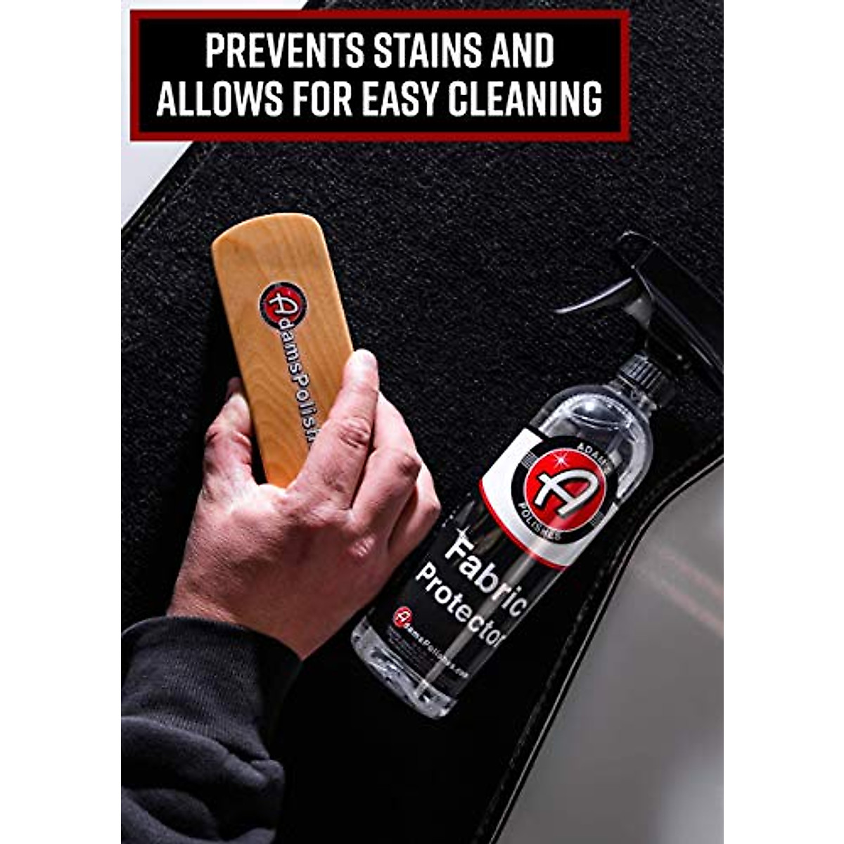 Adam's Fabric Protector (16 Oz) - Protect Carpets, Convertible Fabric Tops, Seats, and Interior Surfaces - Durable, Hydrophobic Treatment That is Safe on Fabric, Carpet, Upholstery, and More