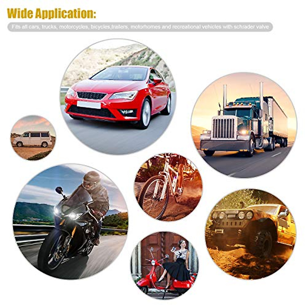 ZHSMS Tire Valve Extension, 8.25 Inch Flexible Valve Stem Extenders with 90 Degree Brass Schrader Tire Valve Extension Adaptor Compatible for Cars Truck Motorcycle Bike Scooter