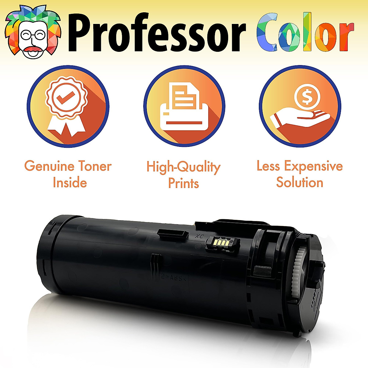 Professor Color Re-Coded OEM Toner Cartridge Replacement for Xerox VersaLink B400/B405 | 106R03584 - Extra High Capacity Black (24,600 Pages)