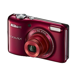 Nikon COOLPIX L28 20.1 MP Digital Camera with 5x Zoom Lens and 3" LCD (Red) (OLD MODEL)
