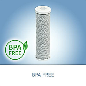 CFS – 2 Pack Whole House Water Filter Cartridges, Carbon Filter For Cleaner Water at Home – Remove Bad Taste & Odor – Whole House Replacement Water Filter Cartridge - 5 Micron - White