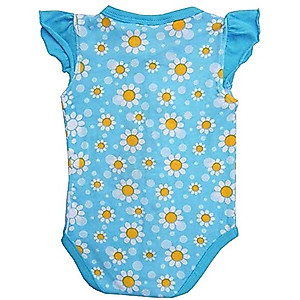 LittleDingo My Muchkin Baby Bodysuits (12mths, Spring Flowers)