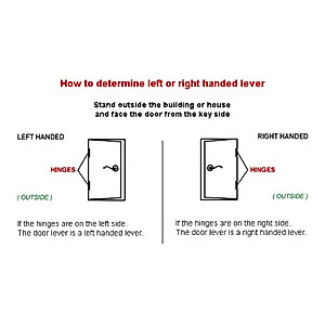 eBuilderDirect Satin Nickel Front Door Single Cylinder Handleset Handle Set with 838DC Left Lever