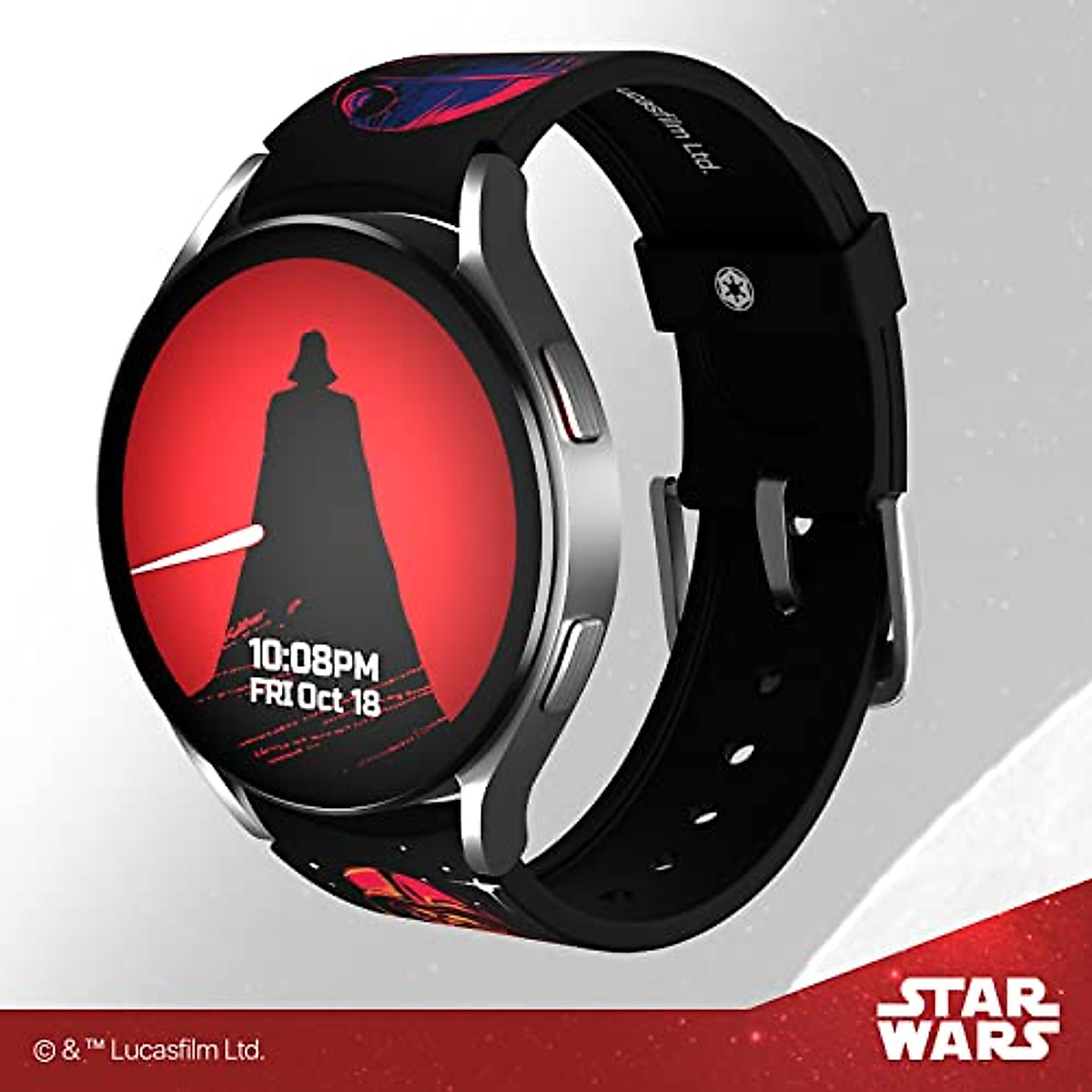 Star Wars – Darth Vader Smartwatch Band – Officially Licensed, Compatible with Samsung Watch (watch not included) - 20mm