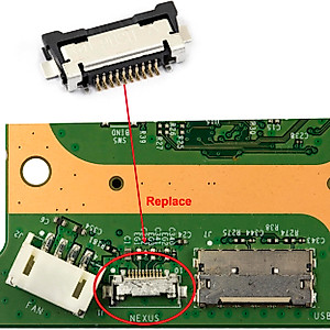 yddmyo 2pcs Power Eject Button 10 Pins for Xbox Series X Flex Cable Connector Nexus FPC Repair Part for XSX