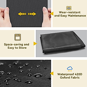 Yalissey Outdoor Swing Cover 2/3 Seater Patio Swing Cover Waterproof Swing Covers for Outdoor Furniture,Garden Swing Patio Furniture Cover Durable Waterproof UV Resistant,86.6L×49.2W×70H