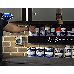 Eastwood Aerosol Can Rack | Aerosol Storage and Organizer | Mountalble Extra Wide Steel Construction | 12 Can Holes, Black