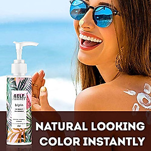 Self Tanner and Tanning Mitt - with Natural & Special Ingredients, Sunless Self Tanning Lotion for Quick Sunless Tanning, Bronze (5.12 FL OZ, Pack 2)