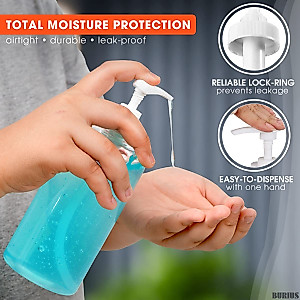 1 Gallon Pump Dispenser - Leak-Proof Pump for Gallon Jug with 1.5" 38/400mm Neck, Lock-Ring and Standard Cap Closure - Durable, Reusable, Great for Any Foam Soap Dispenser, Cleaner, Detergent