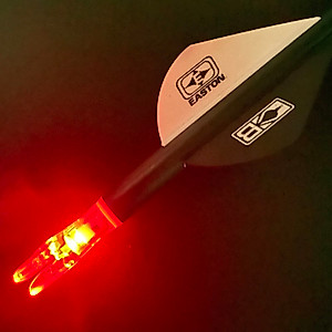 X Lighted Archery Nock for Arrows with .204".233".244".246" Inside Diameter, 6 PCS LED Nock with Screwdriver (Strobe, X/.204")